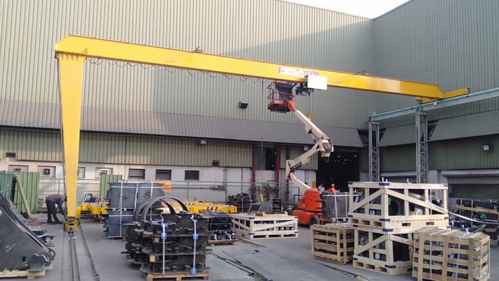 Single Girder Semi-Goliath Cranes - Malgudi Cranes and Components